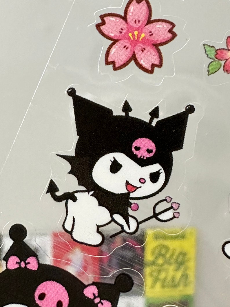 Kuromi Sticker Sheets / Kawaii Sticker Packs / Sanrio / Cute Stickers ...