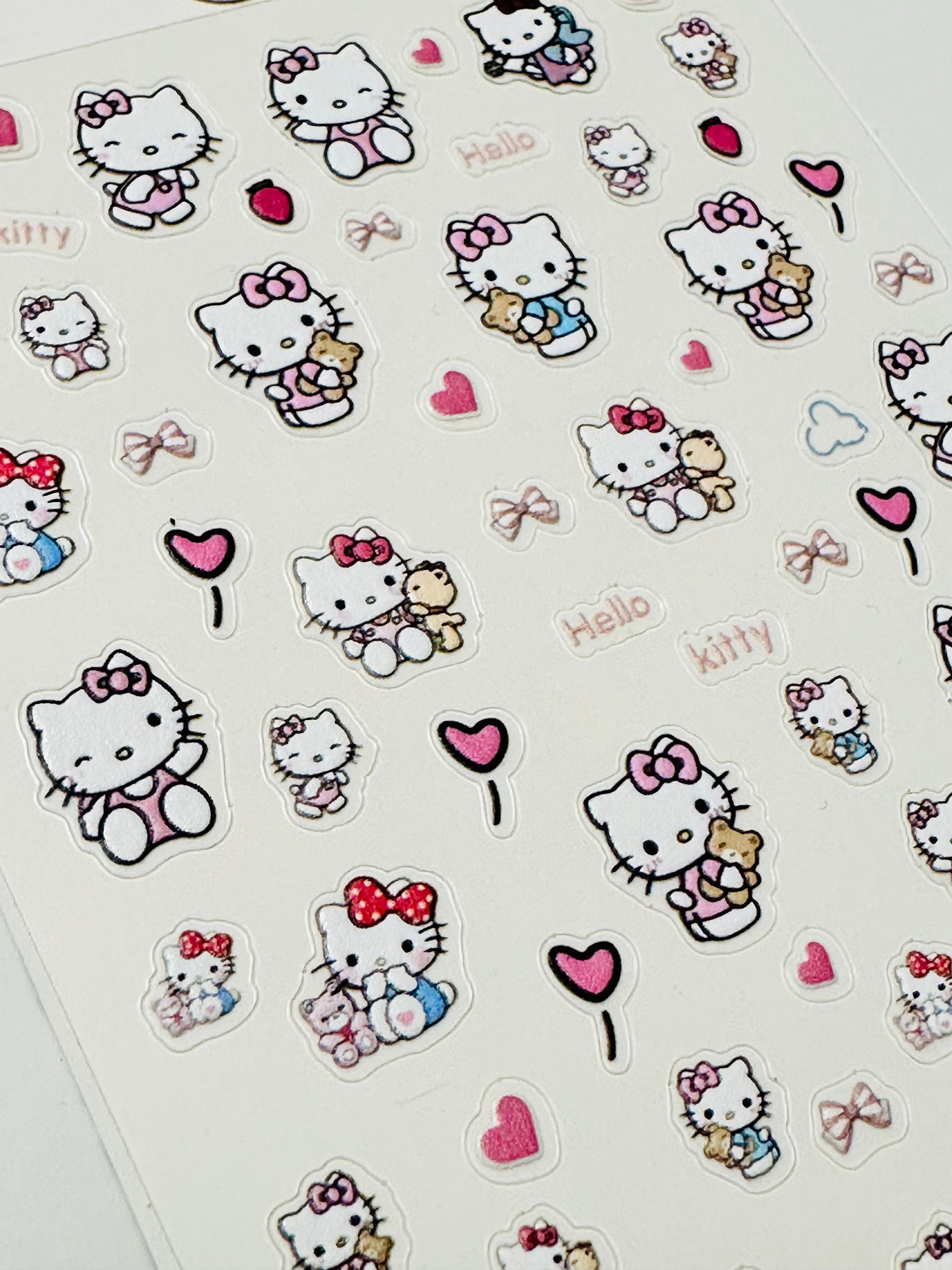 3D Hello Kitty Stickers, Nail Art Stickers, Deco Stickers, DIY Nailart ...