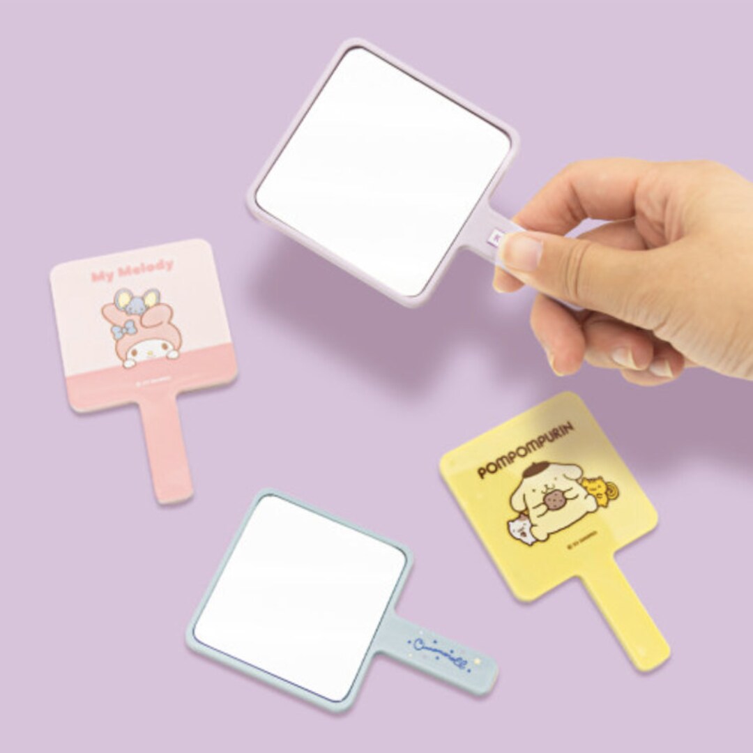 Sanrio Mirrors, My Melody, Cinnamoroll, Kuromi, Pompompurin, Handheld ...