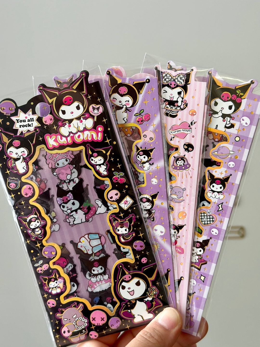 Kuromi Sticker Sheets / Kawaii Sticker Packs / Sanrio / Cute Stickers ...