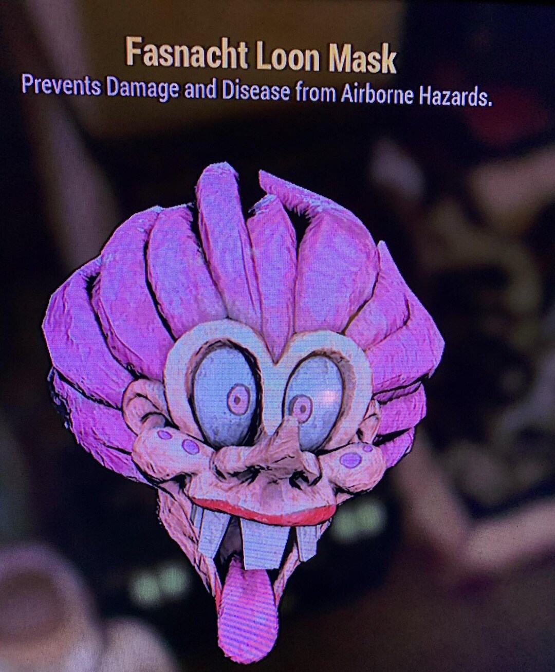 Fallout 76 Fasnacht Loon Mask Rare PS4/5 - Etsy