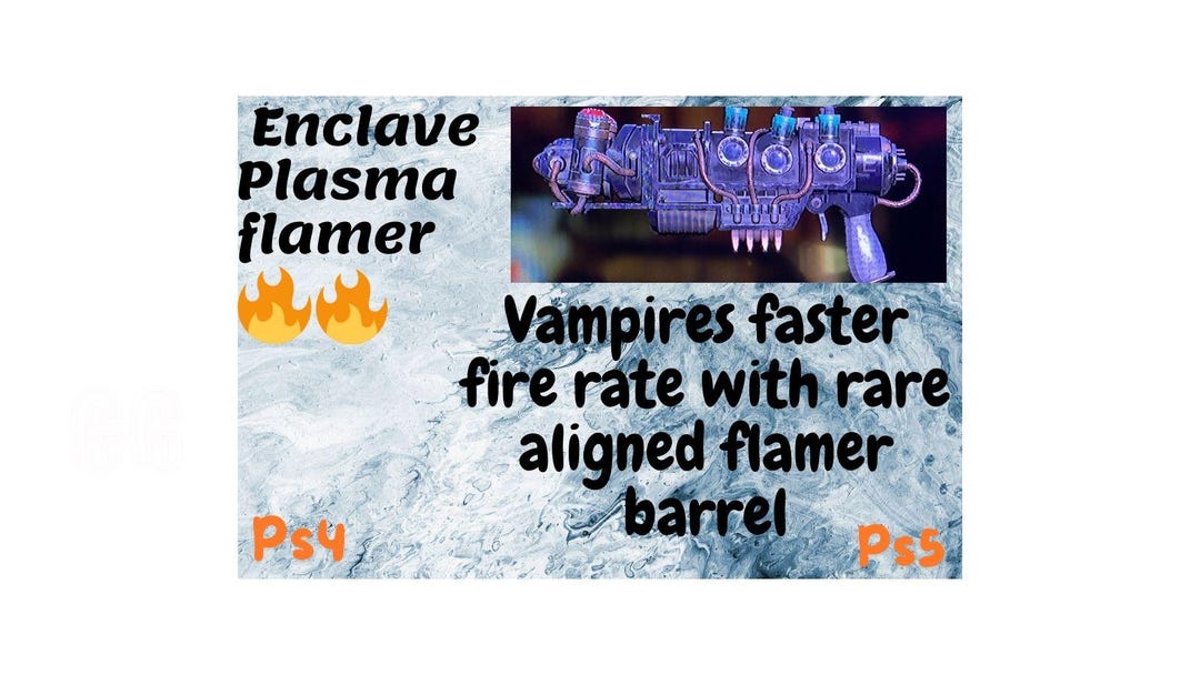 Enclave Plasma Rifle / Flamer Fallout 76 Ps4/5 - Etsy