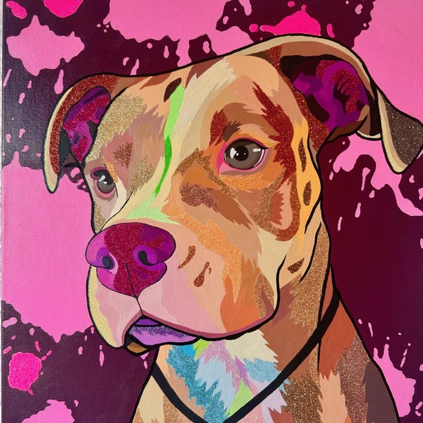 Pop Art Pet Portrait - Etsy