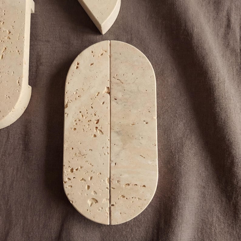 Natural Travertine Drawer Pull | Marble Cabinet Handle | Kitchen ...