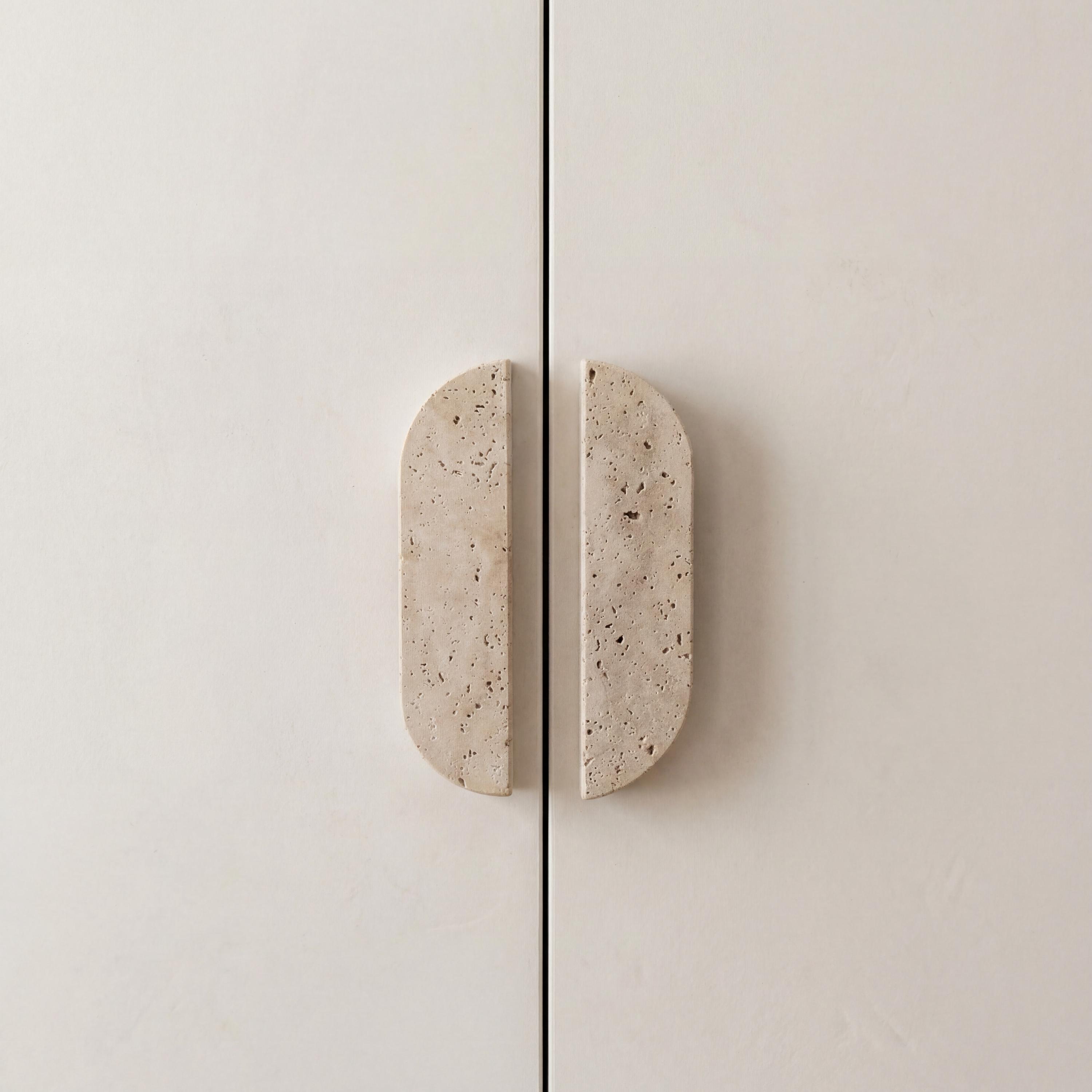 Natural Travertine Drawer Pull | Marble Cabinet Handle | Kitchen ...