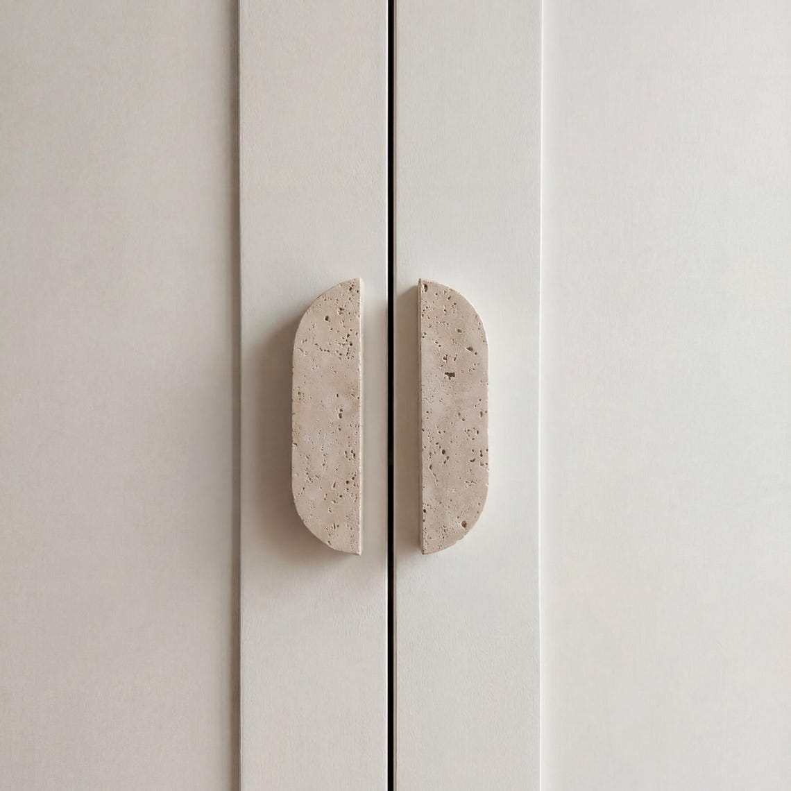Natural Travertine Drawer Pull | Marble Cabinet Handle | Kitchen ...