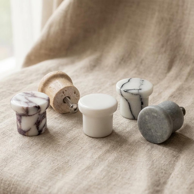 Viola Calacatta Knobs - Etsy