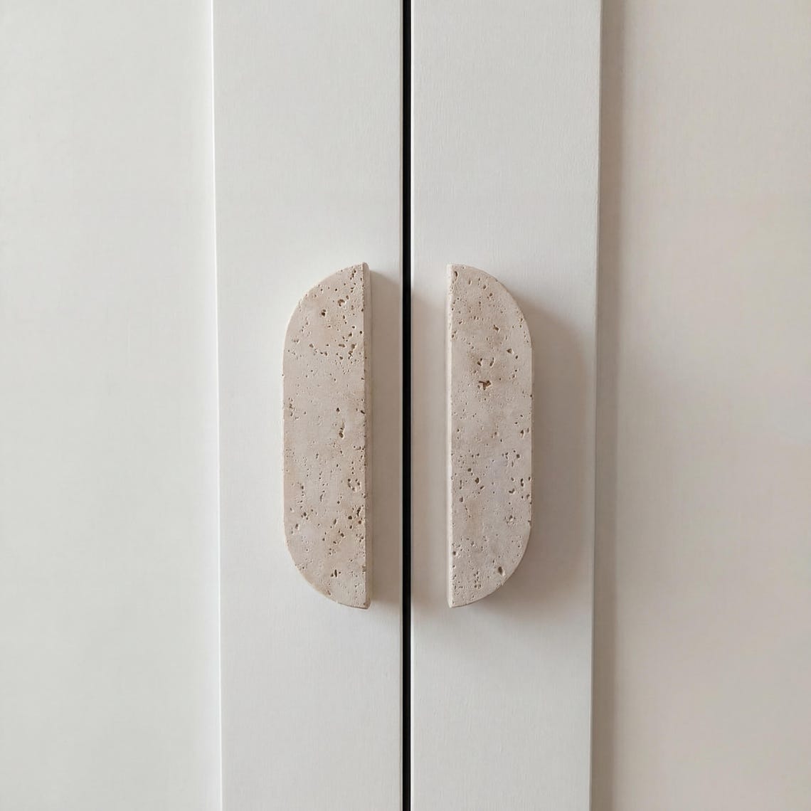 Natural Travertine Drawer Pull | Marble Cabinet Handle | Kitchen ...