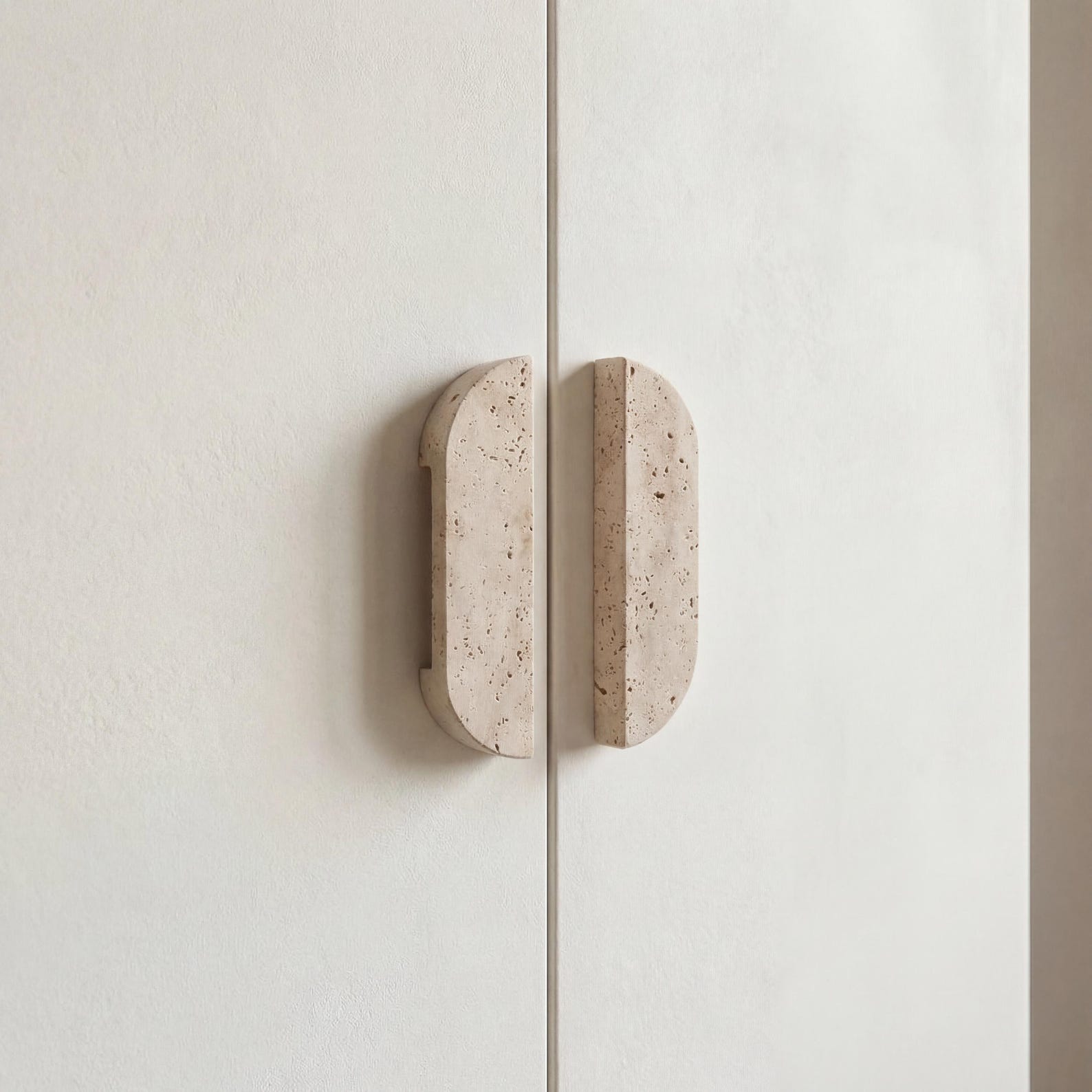 Natural Travertine Drawer Pull | Marble Cabinet Handle | Kitchen ...