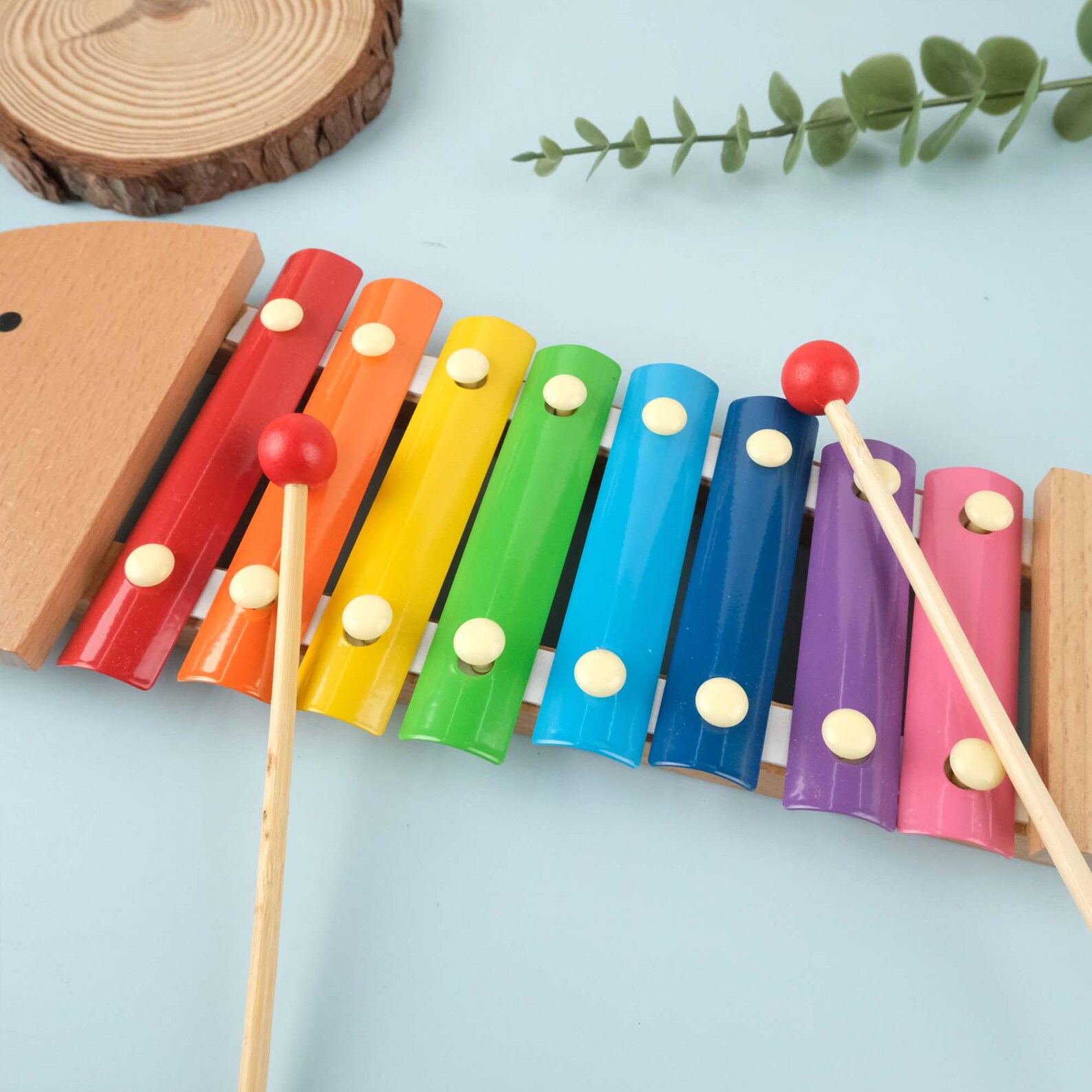 Personalized Customizable Xylophone , Colored Large Note-encoded Sheet ...