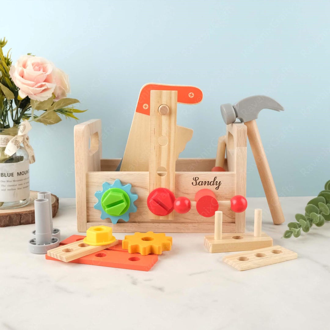 Personalized Custom Wooden Children's Tool Box,montessori Early ...