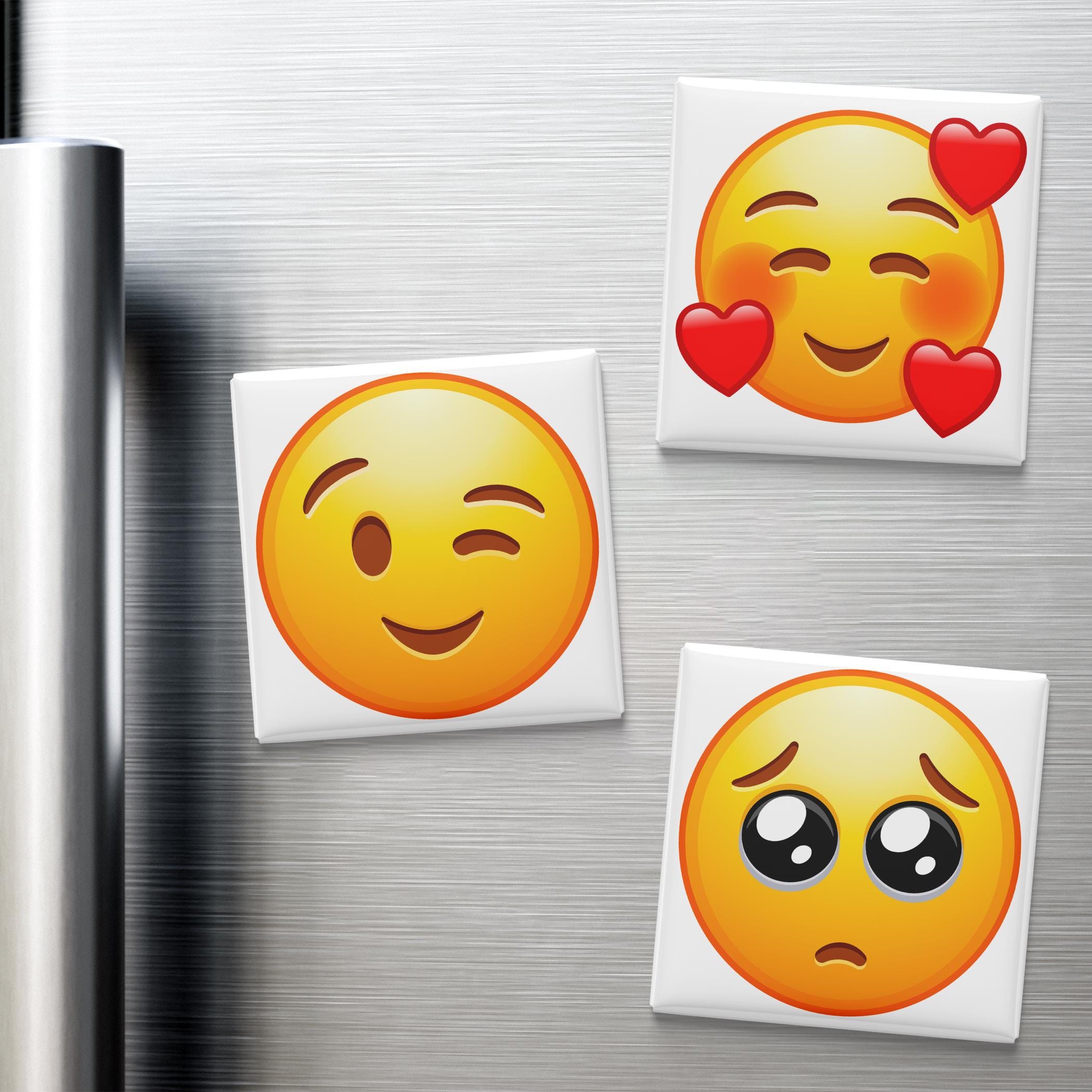 Yawning Face Emoji Magnet | 2x2" Square Fridge Magnet | Fun Kitchen ...