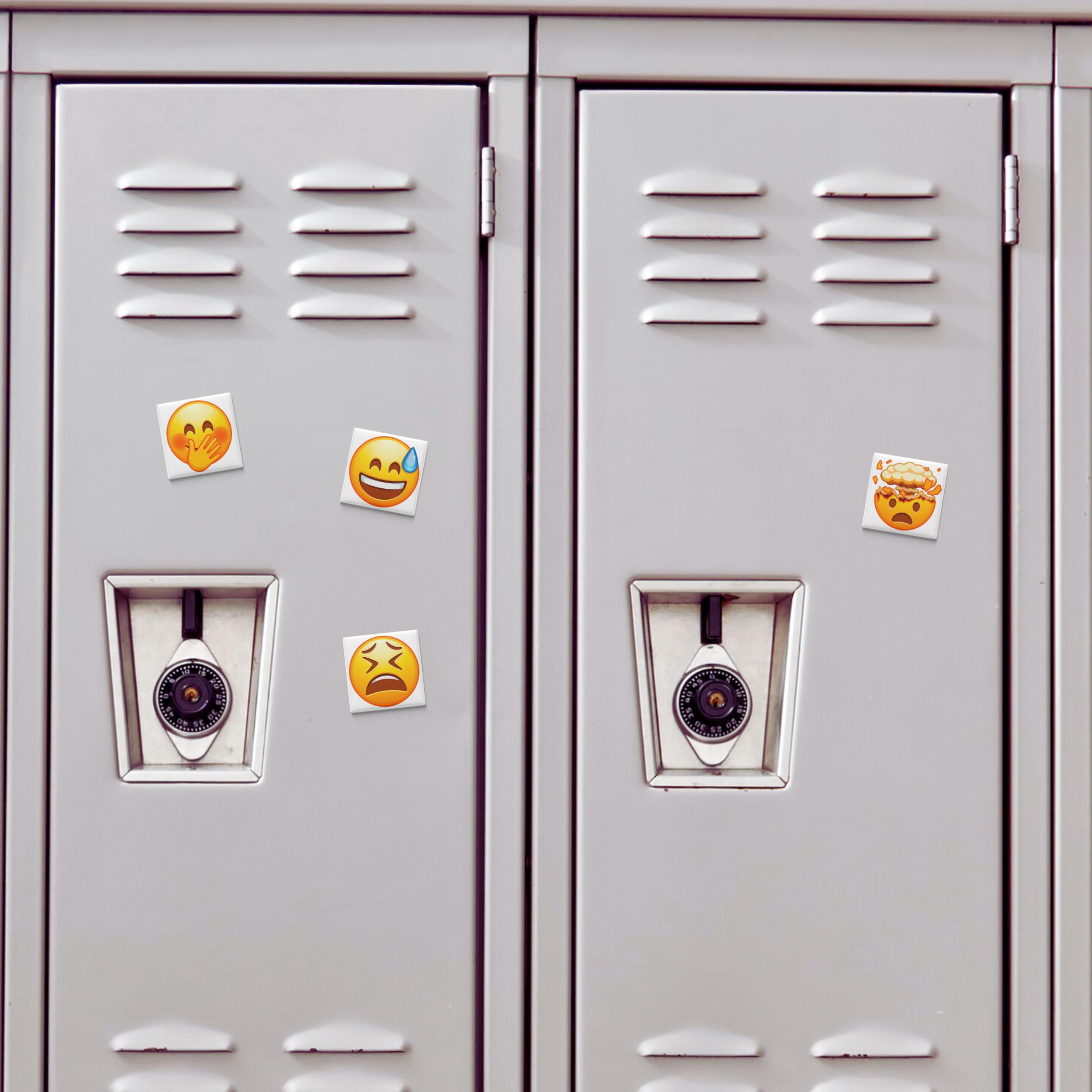 Angry Face Emoji Magnet | 2x2" Square Fridge Magnet | Fun Kitchen Decor ...