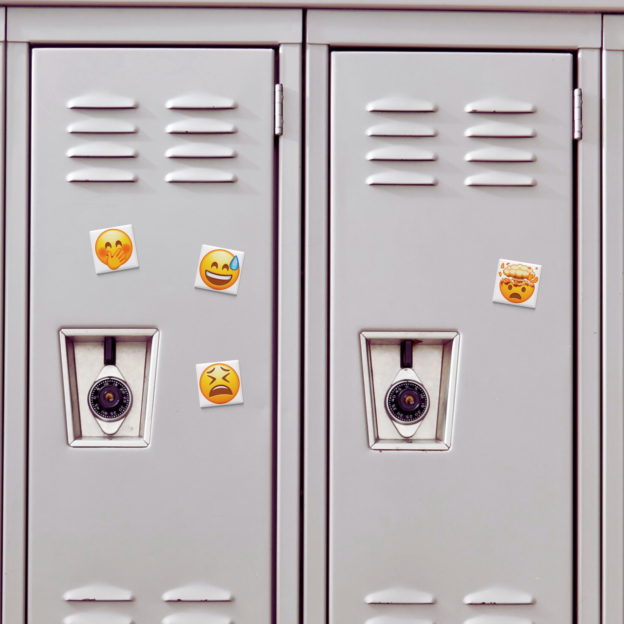 Anguished Face Emoji Magnet | 2x2" Square Fridge Magnet | Fun Kitchen ...