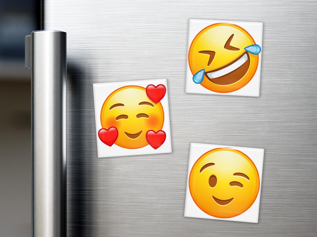 Ios Emoji Magnets | 2x2 Custom Fridge Magnets | Funny Emoticon Faces ...