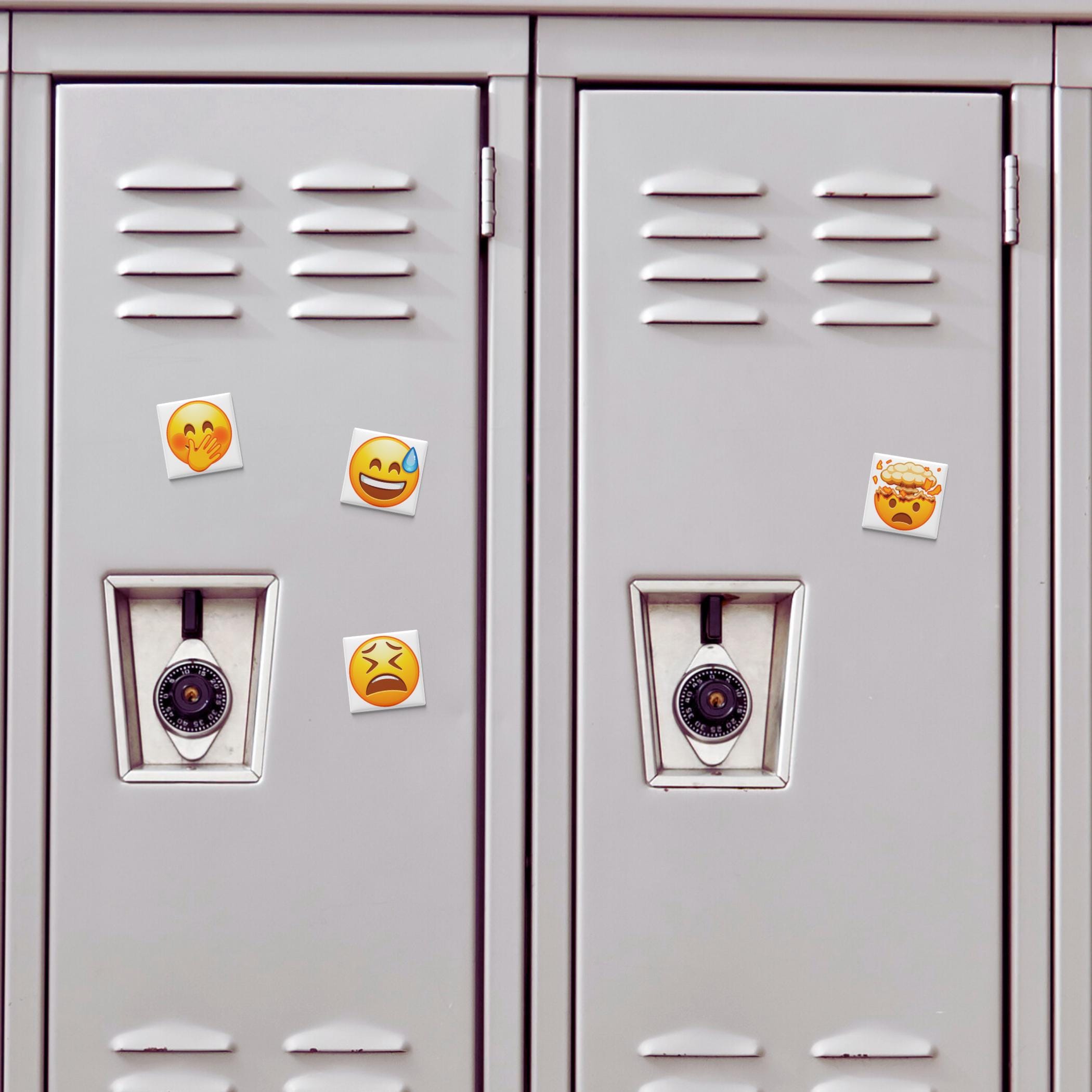 Smirking Face Emoji Magnet | 2x2" Square Fridge Magnet | Fun Kitchen ...
