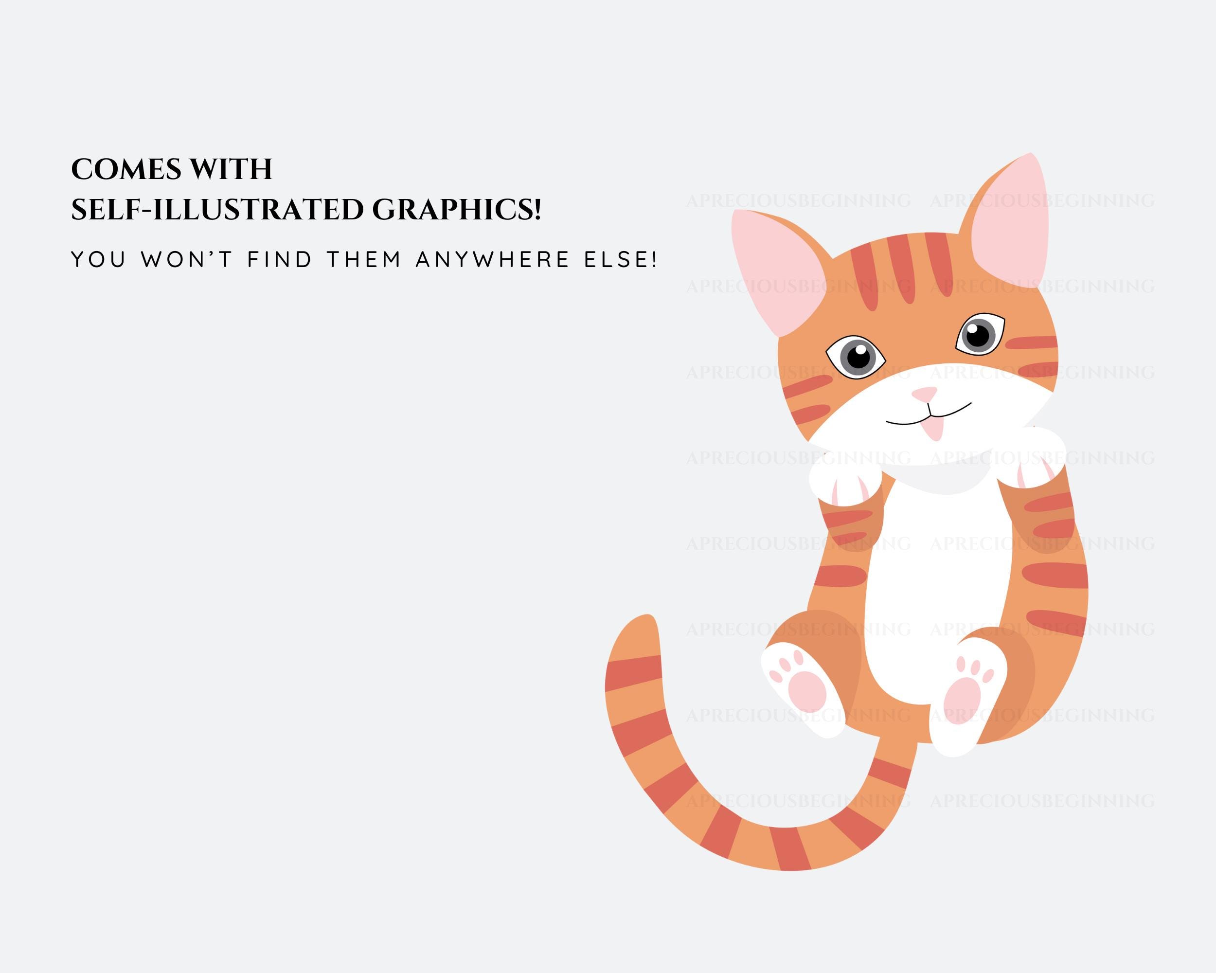 2025 Cat Printable Calendar | Printable Landscape | A4 | Digital ...