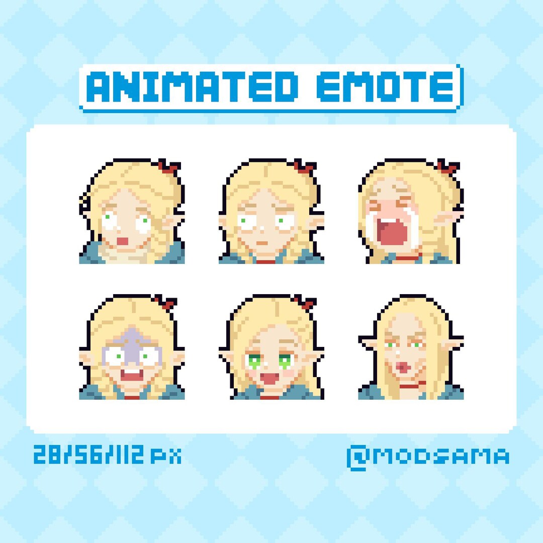 Cute Marcille From Dungeon Meshi / Delicious in Dungeon Cartoon Pixel ...