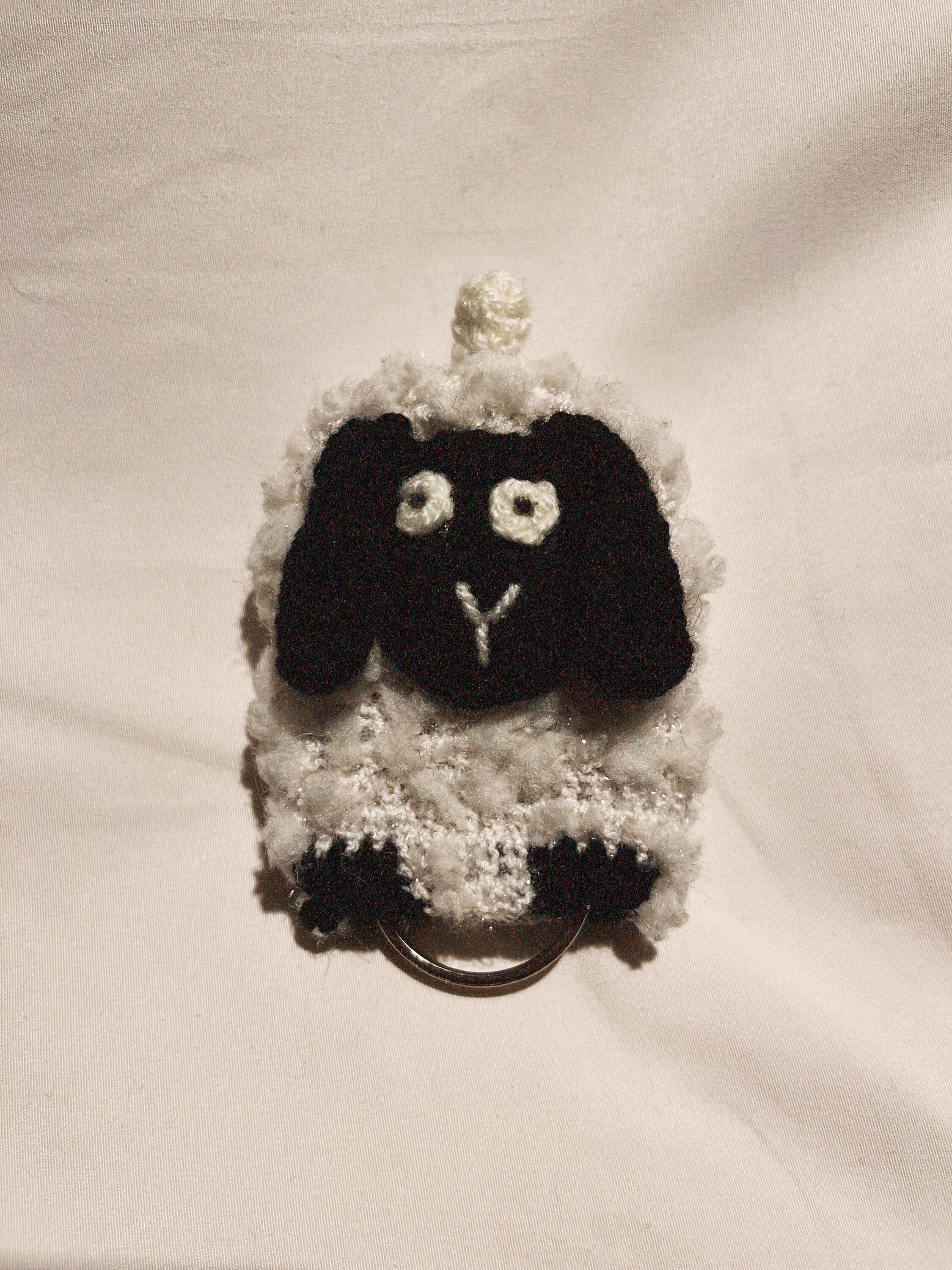 Crochet Key Holder With Pull Strap, Handmade, Cute Sheep - Etsy