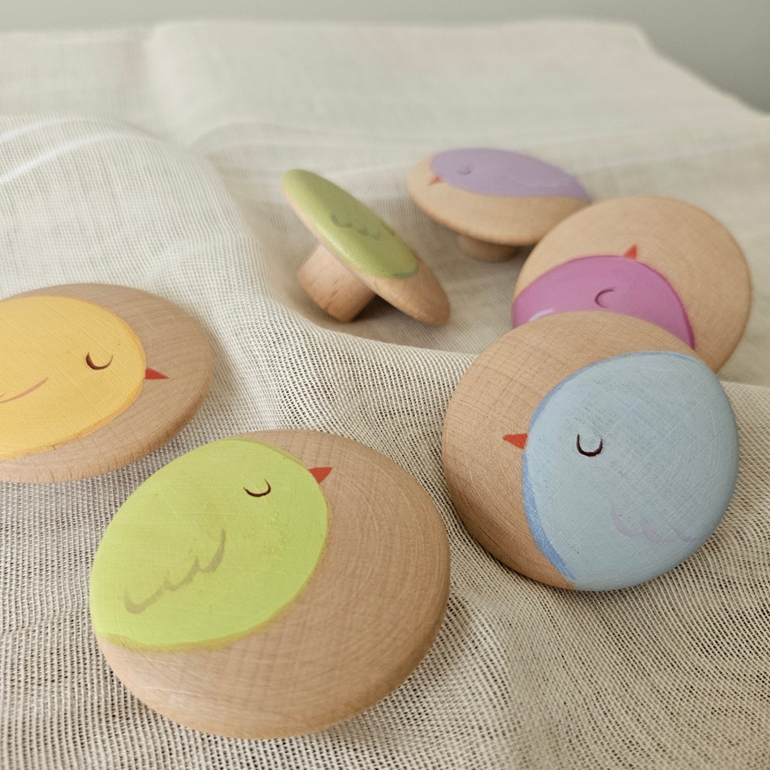 Hand Painted Wooden Handle - Etsy