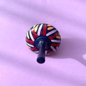 Hand Painted Spinning Top 015 - Etsy