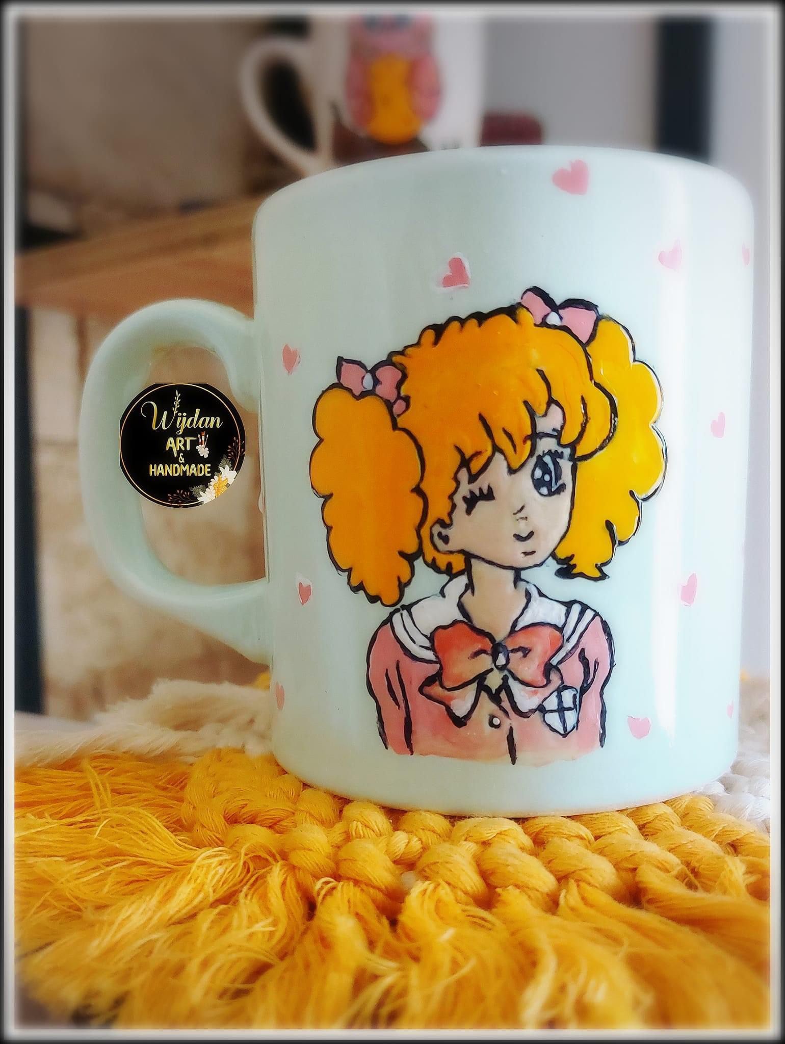 Hand-painted Mugs Custom Character Mugs Mug Art Personalized Mug ...