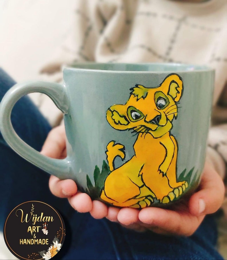 Hand-painted Mugs Custom Character Mugs Mug Art Personalized Mug ...