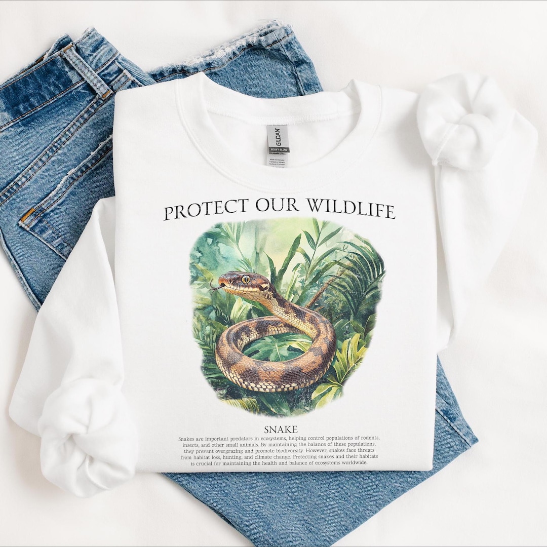 Snake Sweater, Reptile Gift for Snake Lover, Retro Wildlife Animal ...