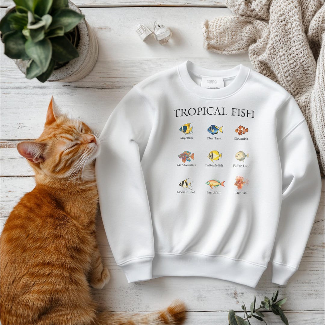 Tropical Fish Shirt, Ocean Core Clownfish Blue Tang Tee, Beachcore ...