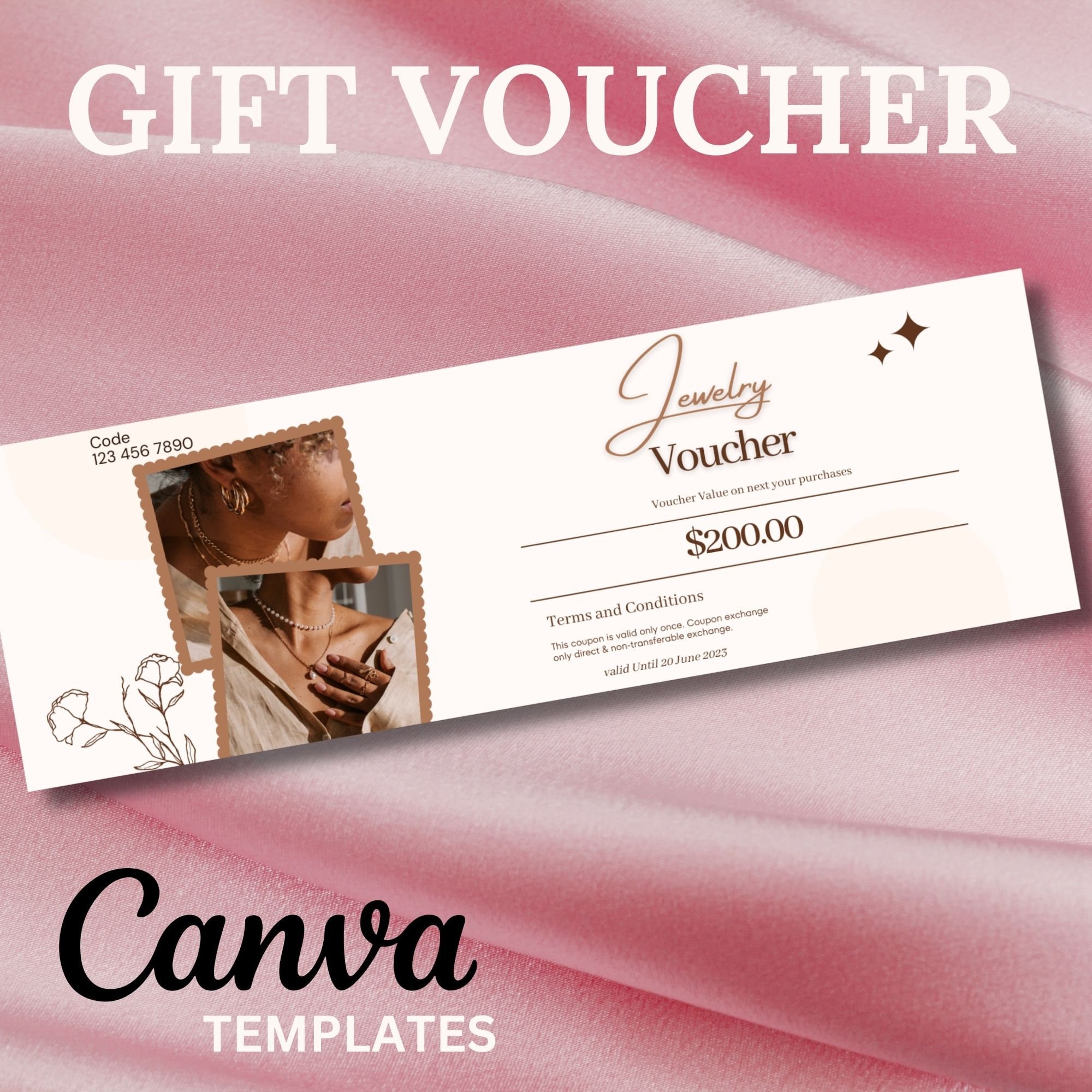 Pink Gift Voucher | Girly Gift Certificate | Gift for Her ...
