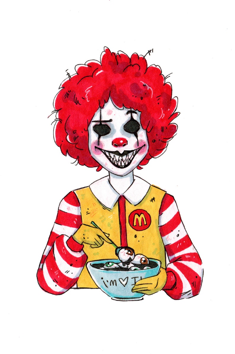 Mcdo Breakfast Halloween Print, Unique Character Design, Traditional ...