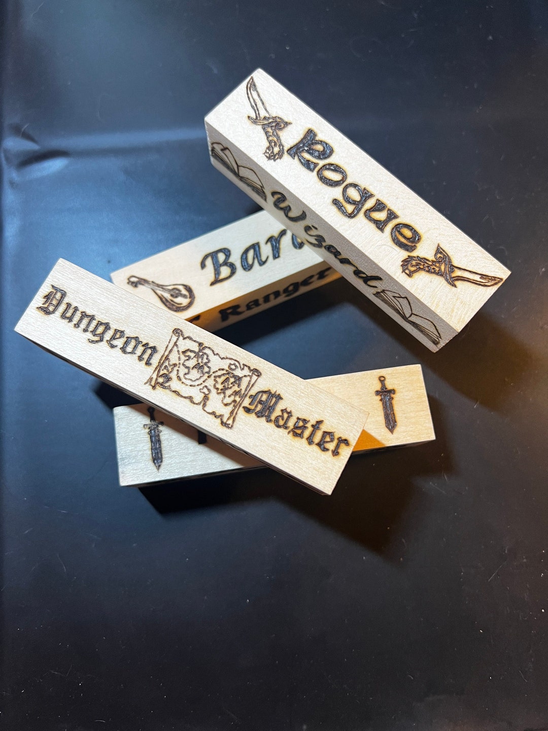 Unique Wooden RPG Character Nameplates Ideal for Dungeon Masters and ...