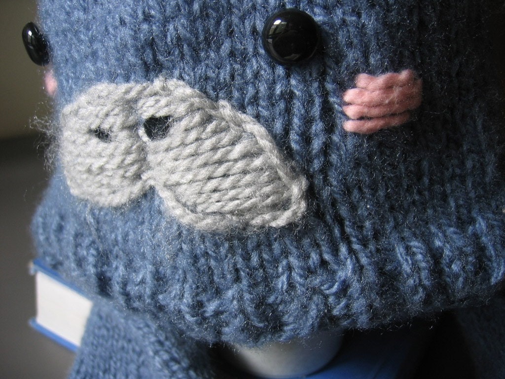 Manatee Hat Knitting Pattern Cute Animal Earflap Beanie - Etsy