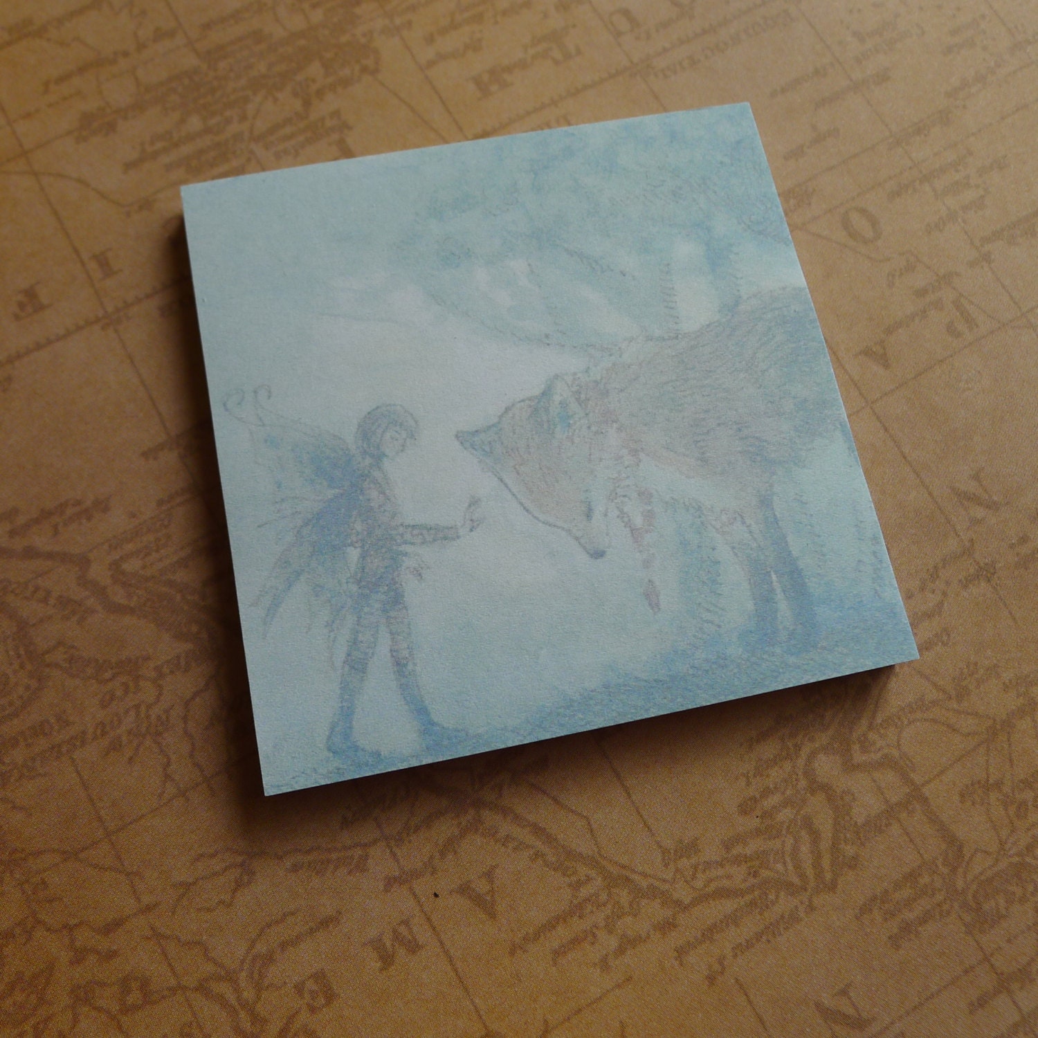 Fox and Fairy Sticky Notes, Post-it Pad - the Exchange - 3 X 3" - Etsy