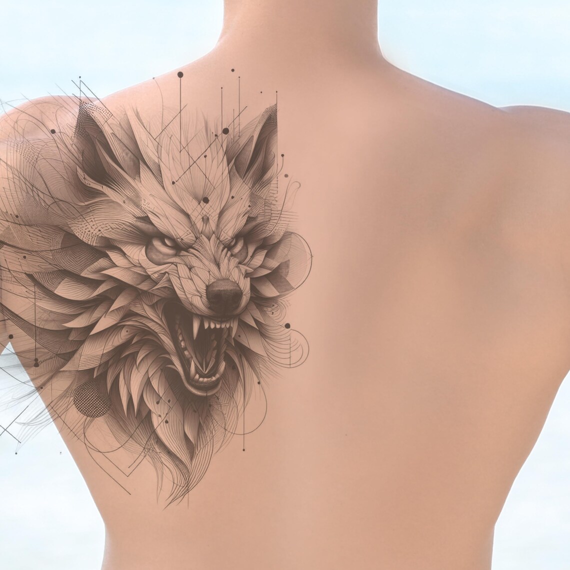 Wolf Tattoo Design - Angry Wolf Tattoo - - Custom Tattoo Design ...