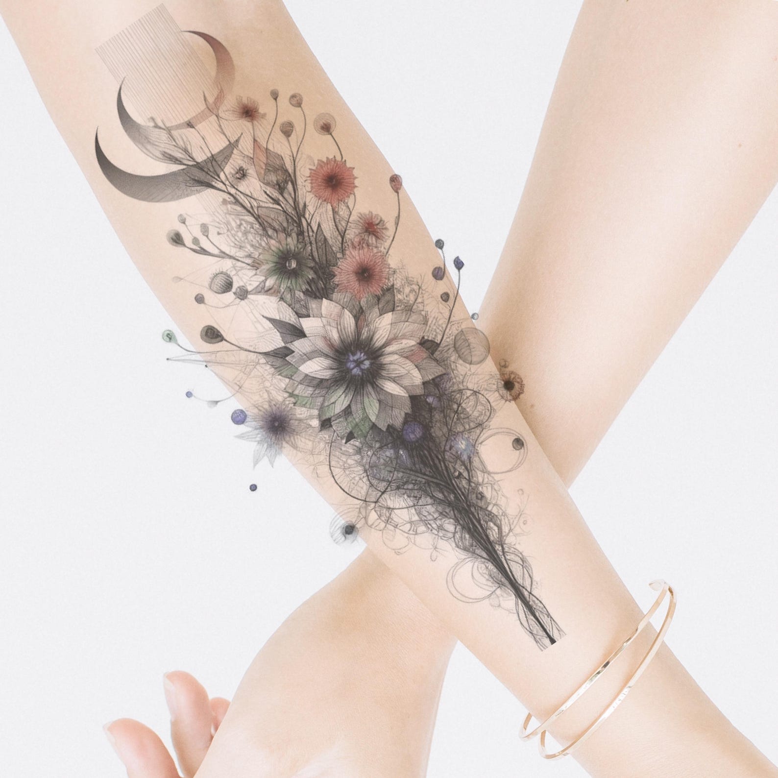 Flower Tattoo Design. Woman Tattoo Design. Flowers Tattoo. Woman Tatoo ...