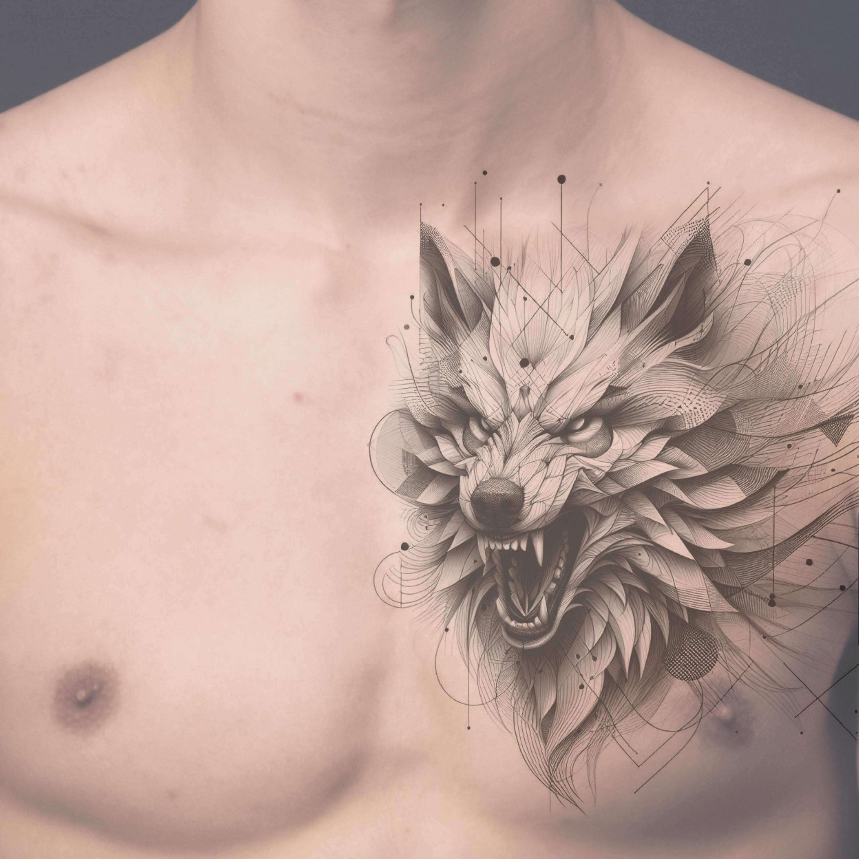 Wolf Tattoo Design - Angry Wolf Tattoo - - Custom Tattoo Design ...