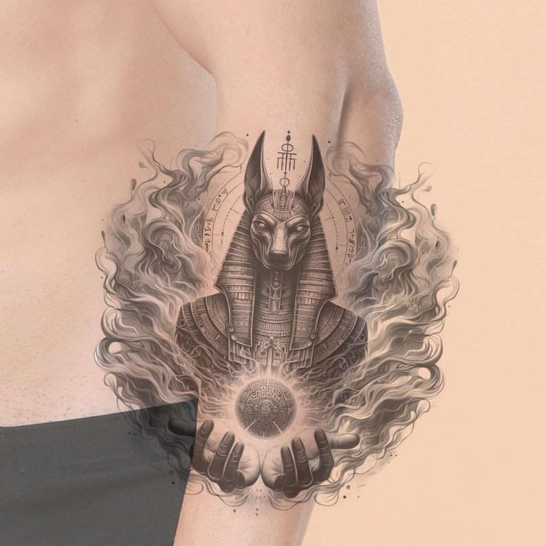 Anubis Tattoo Design. Seth Tattoo Design. Egypt Tattoo. Man Tattoo ...