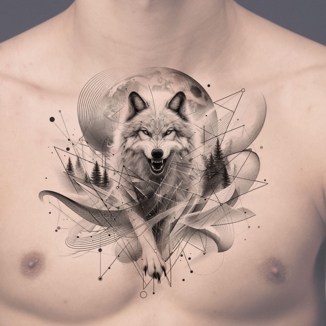 Wolf Tattoo Design - Angry Wolf Tattoo Design - Custom Tattoo Design ...