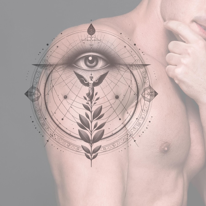 Eyes Tattoo Design. Egypt Tattoo Design. Geometrical Tattoo. Man Tattoo ...