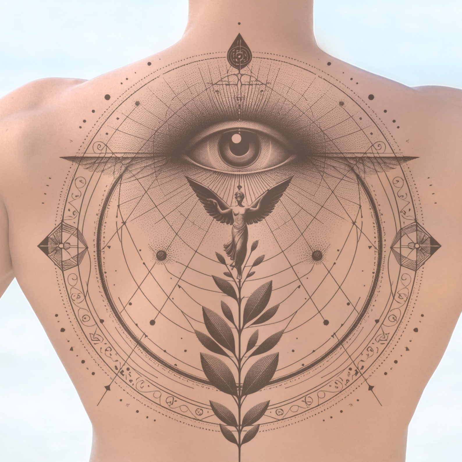 Eyes Tattoo Design. Egypt Tattoo Design. Geometrical Tattoo. Man Tattoo ...