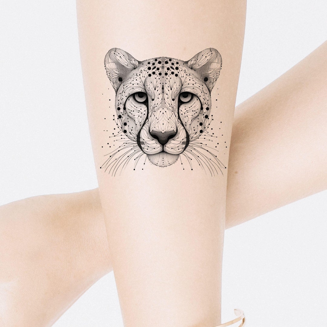 Cheetah Tattoo Design - Custom Tattoo Design - Instant Download ...