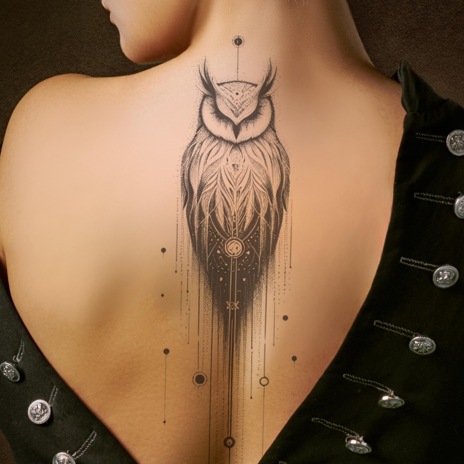 Owl Tattoo Design. Owl. Woman Tattoo Design. Man Tattoo. Owl Design. Tattoo Design. - Etsy