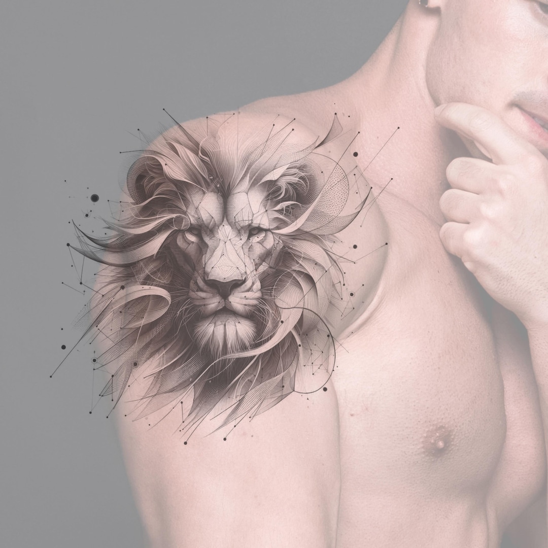 Lion Tattoo Design - Custom Tattoo Design - Instant Download ...