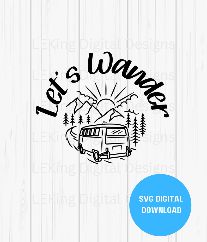 Let's Wander SVG - Etsy