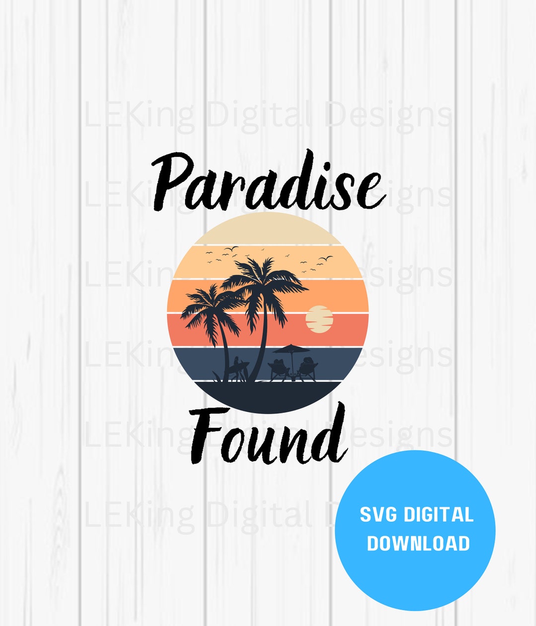 Paradise Found SVG - Etsy
