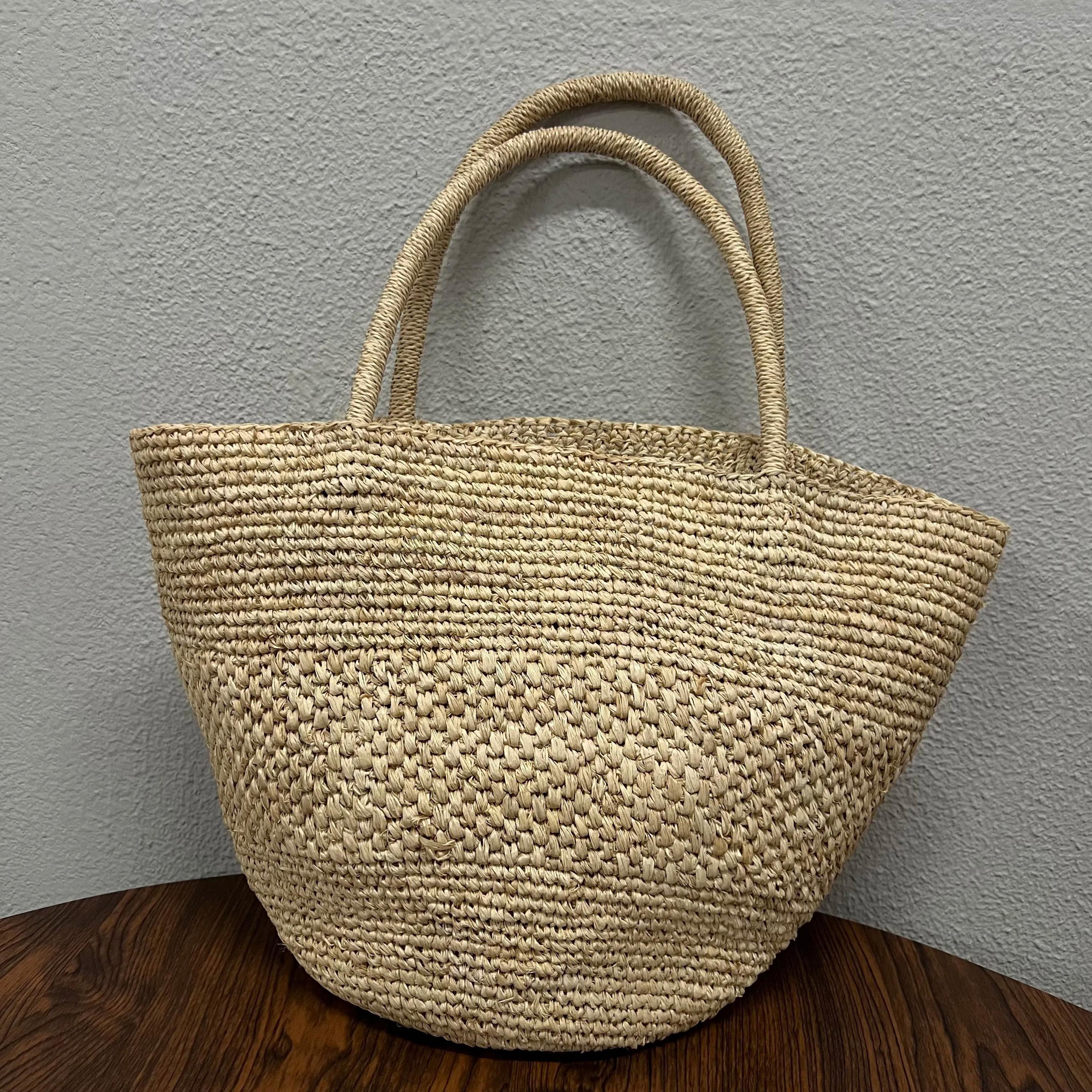 Raffia Woven Shoulder Bags, Women's Summer Handbags, Vacation Shoulder ...