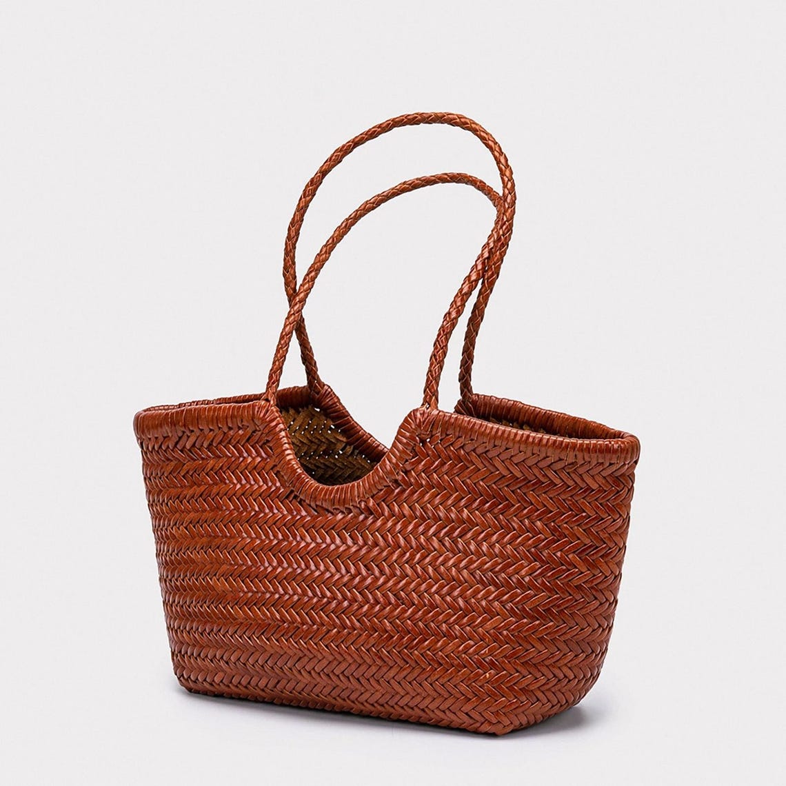 Leather Woven Tote Bags, Handmade Cow Leather Weaved Top Handle Bag ...