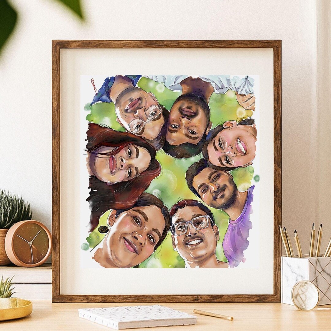 Custom Watercolor Portrait From Photo, Personalized Painting on ...