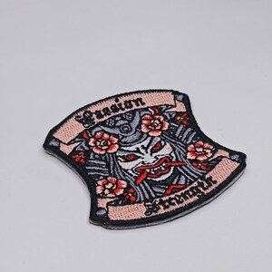 Oni Samurai Iron-on Patch - Traditional Japanese Demon Warrior ...